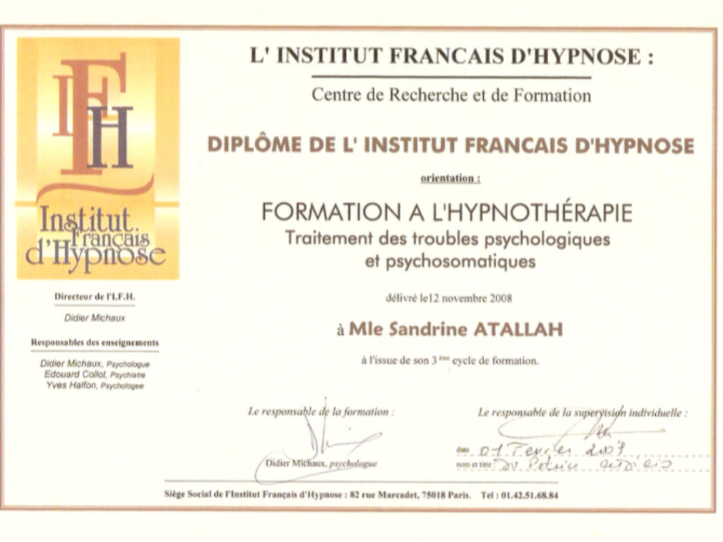 Dr. Sandrine Atallah, Hypnotherapy, Sexual Medicine, Lebanon